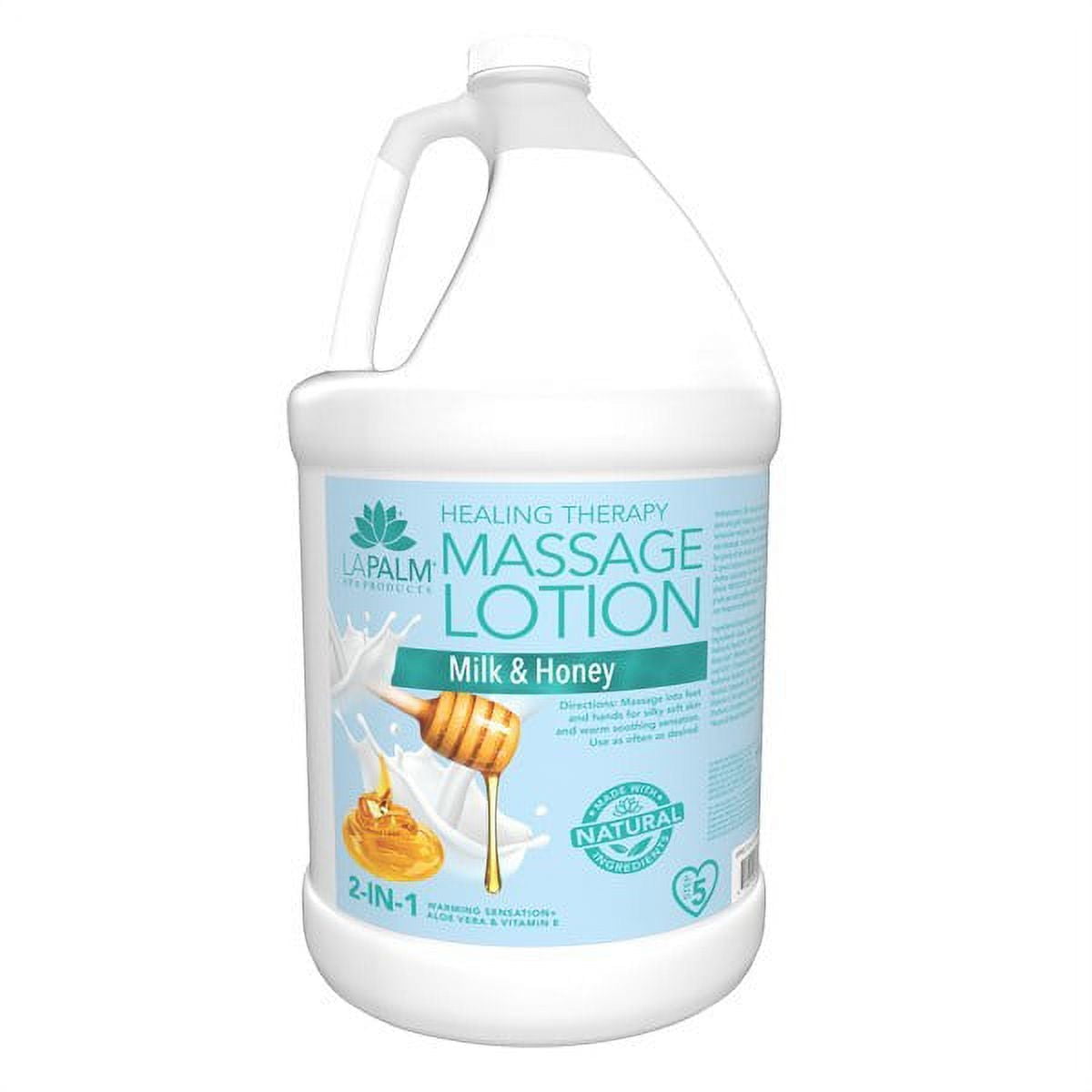 La Palm Healing Therapy Massage Lotion Milk & Honey - Refill size 1 ga ...
